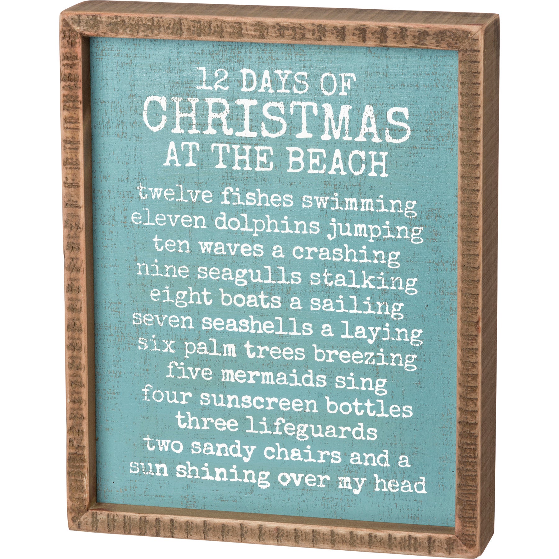 Inset Box Sign - 12 Days | The Shabby Loft