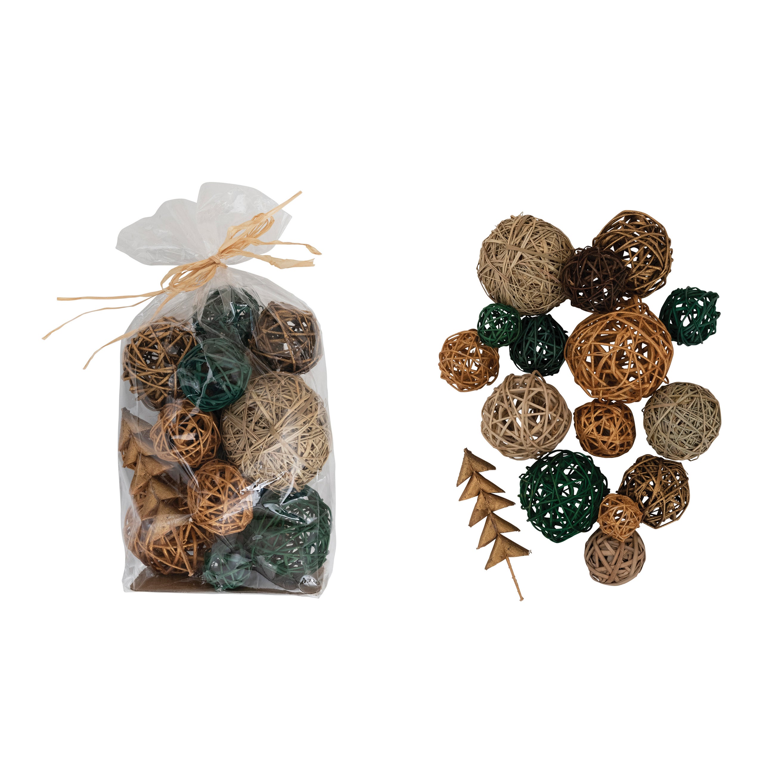 Dried Natural Ball Mix (Approximately 15 Pieces) | The Shabby Loft