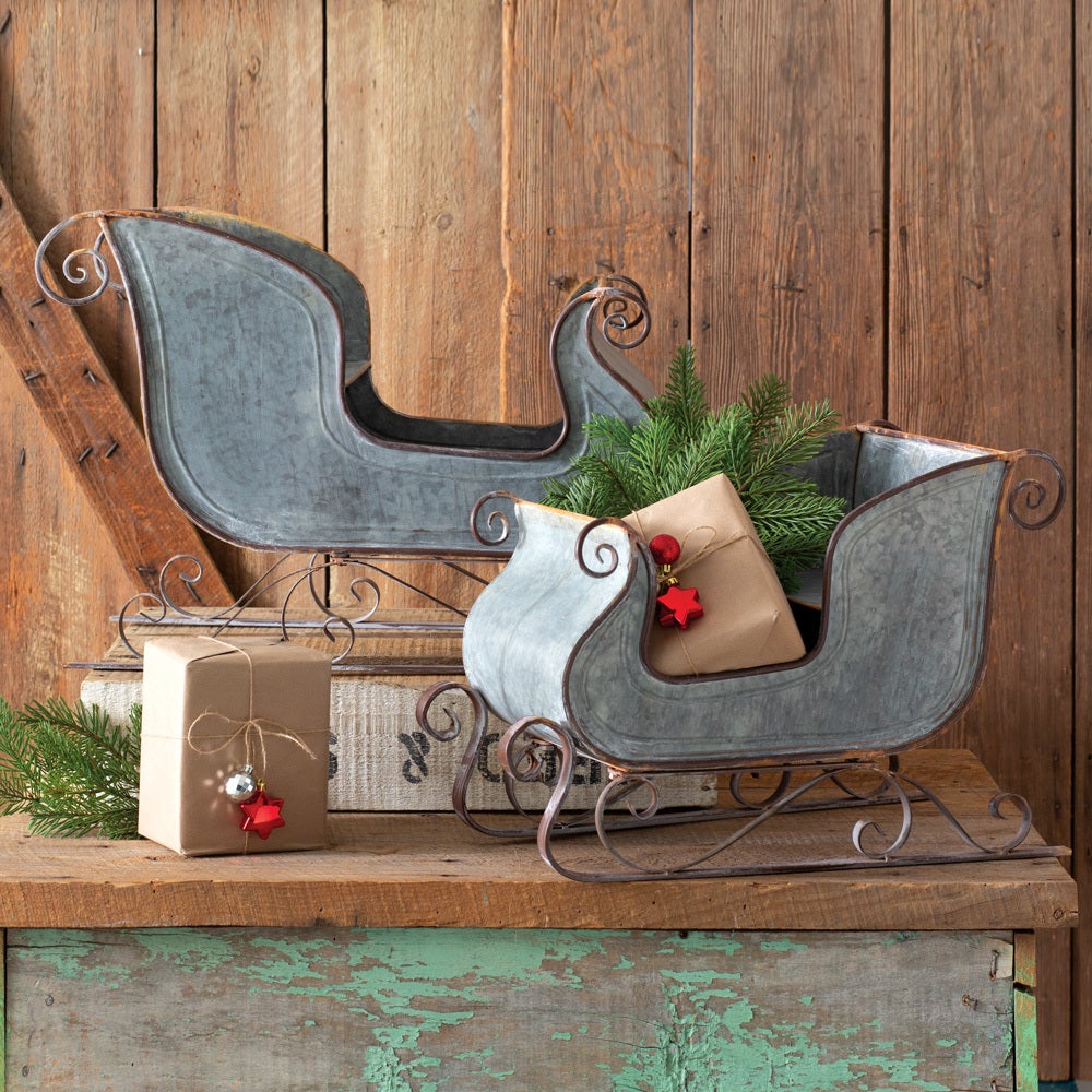 Galvanized Sleigh Large | The Shabby Loft
